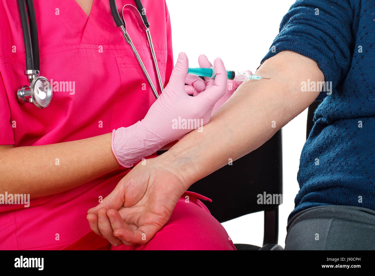 Person receiving insulin injection hi-res stock photography and images ...
