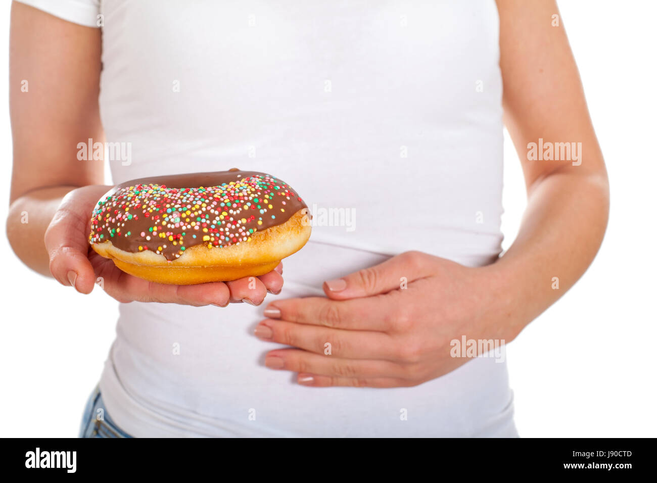 Woman eating cake pain hi-res stock photography and images - Alamy