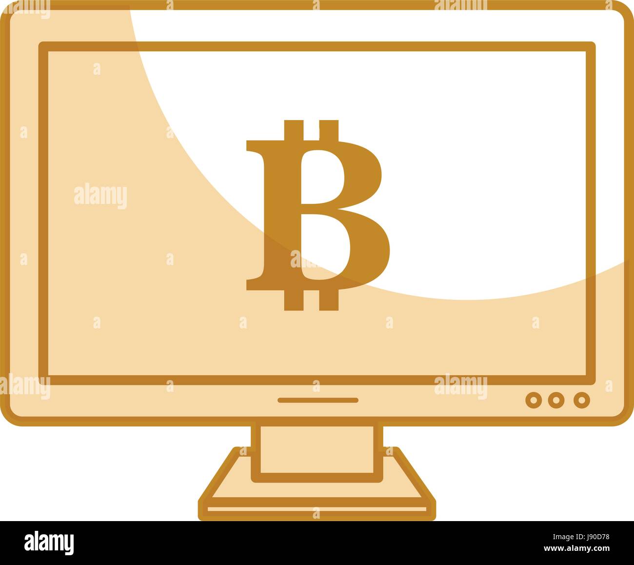Computer desktop bitcoin symbol hi-res stock photography and images - Alamy