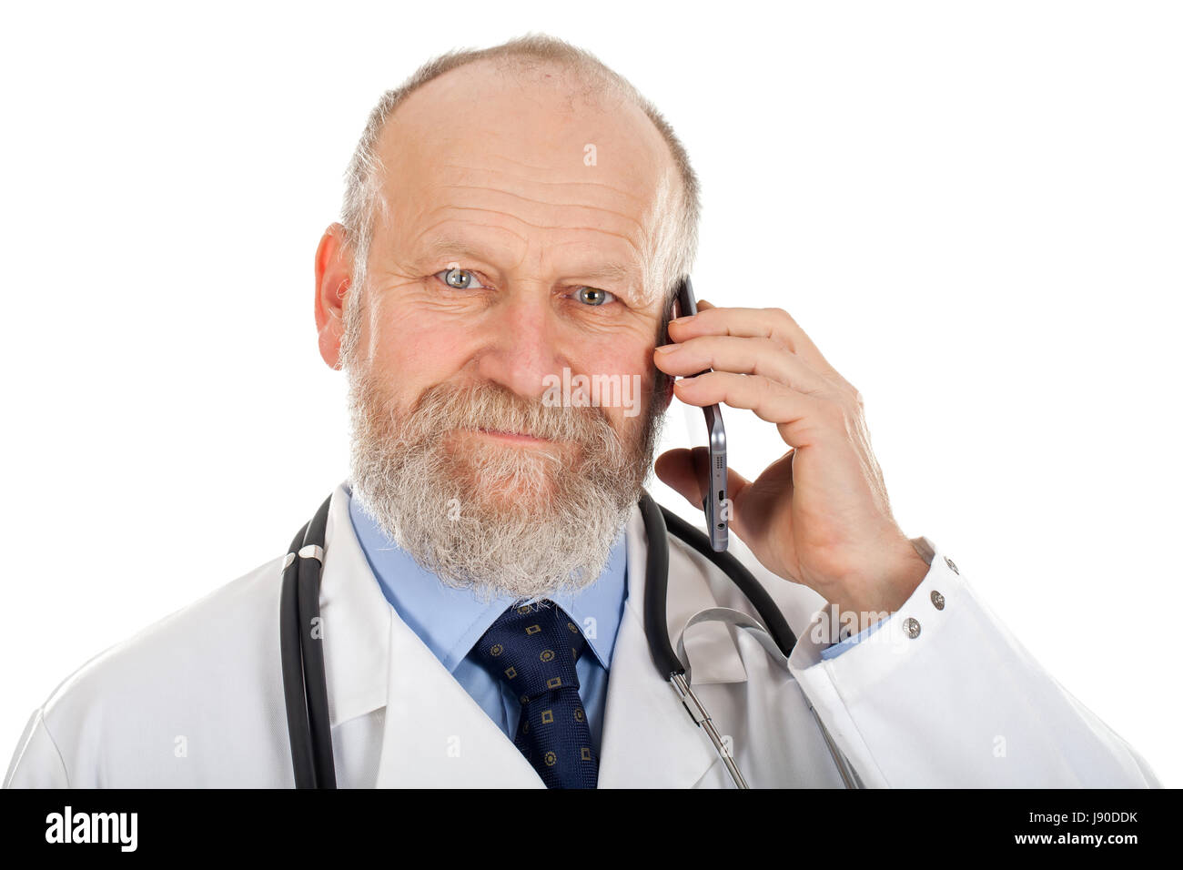 Picture of a confident doctor making a phone call Stock Photo - Alamy