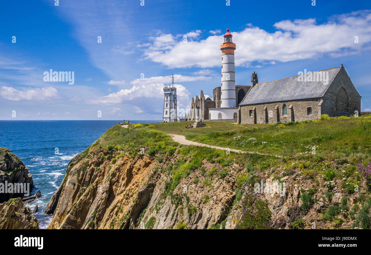 France, Brittany, Finistére department, Pointe Sant-Mathieu, view of ...