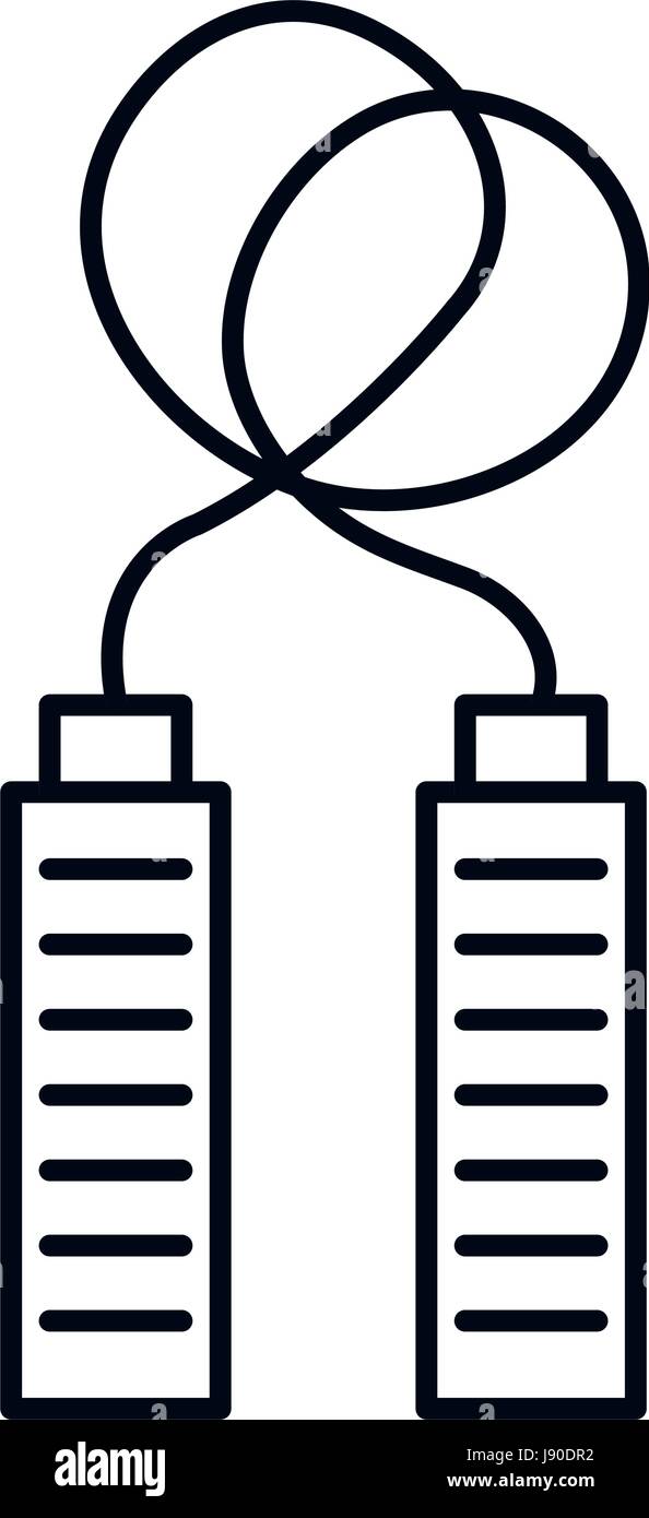 rope jump gym icon Stock Vector Image & Art - Alamy