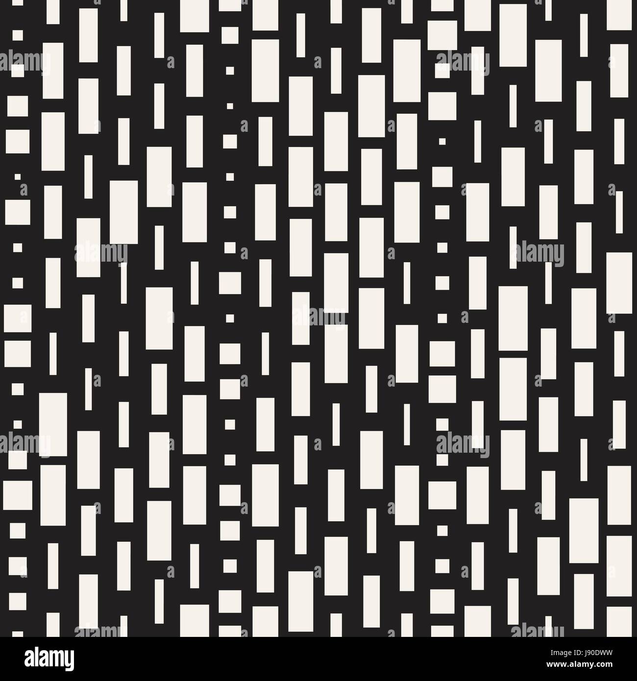Vector Seamless Black And White Irregular Dash Rectangles Grid Pattern ...