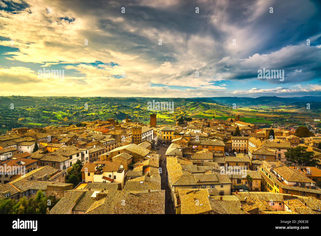 Duomo of orvieto aerial hi-res stock photography and images - Alamy
