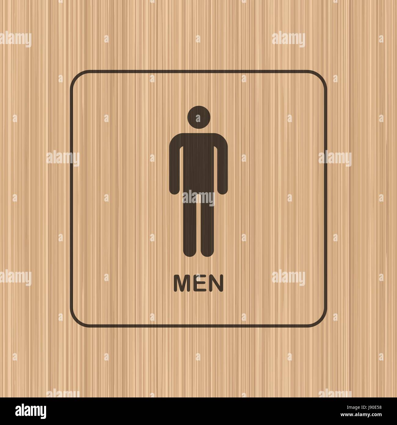 Toilet WC door wall plate. Sign Stock Vector Image & Art - Alamy