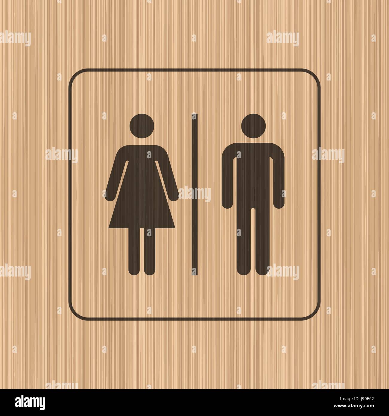 Toilet WC door wall plate. Sign Stock Vector Image & Art - Alamy
