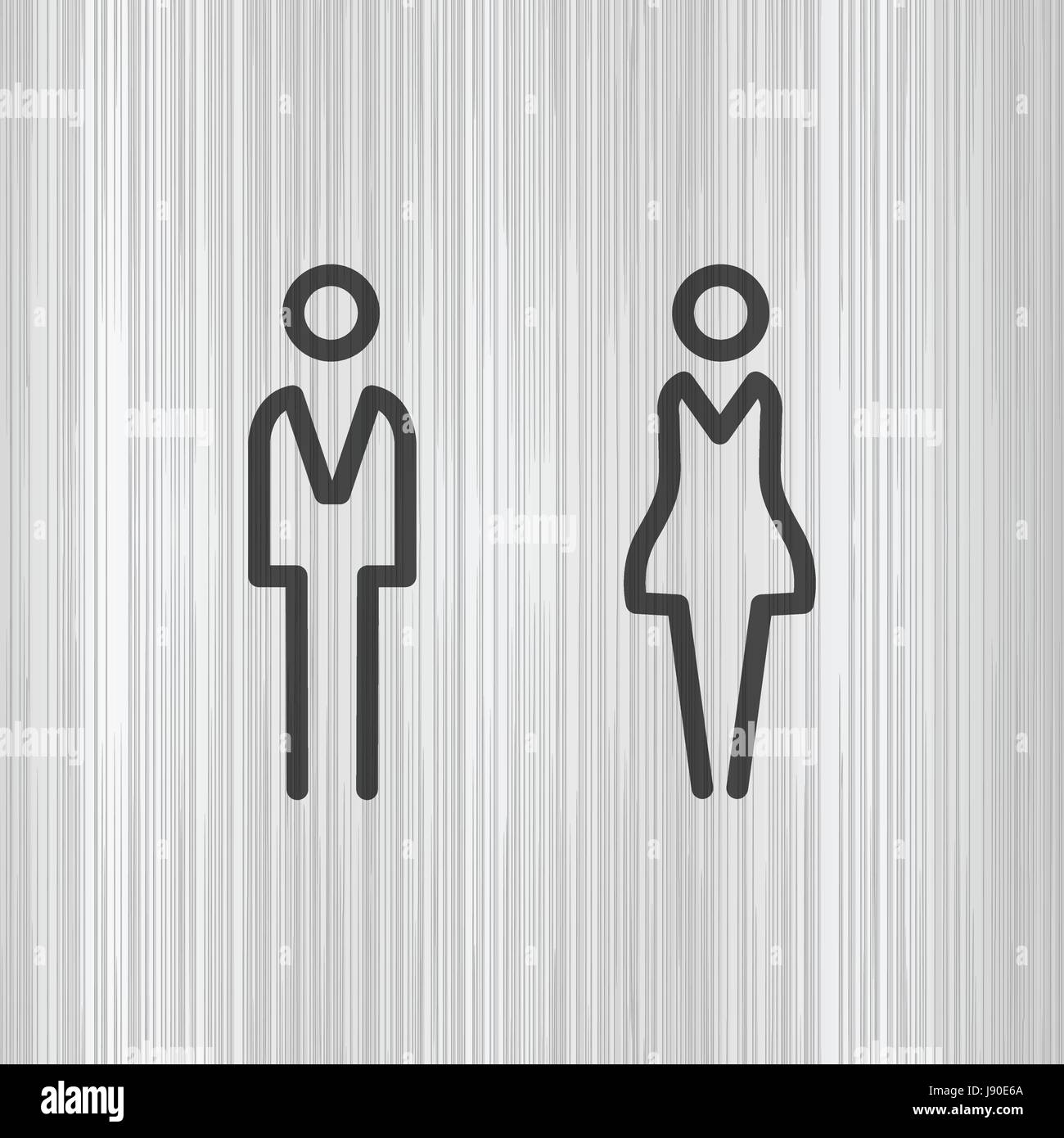 Toilet WC door wall plate. Sign Stock Vector Image & Art - Alamy