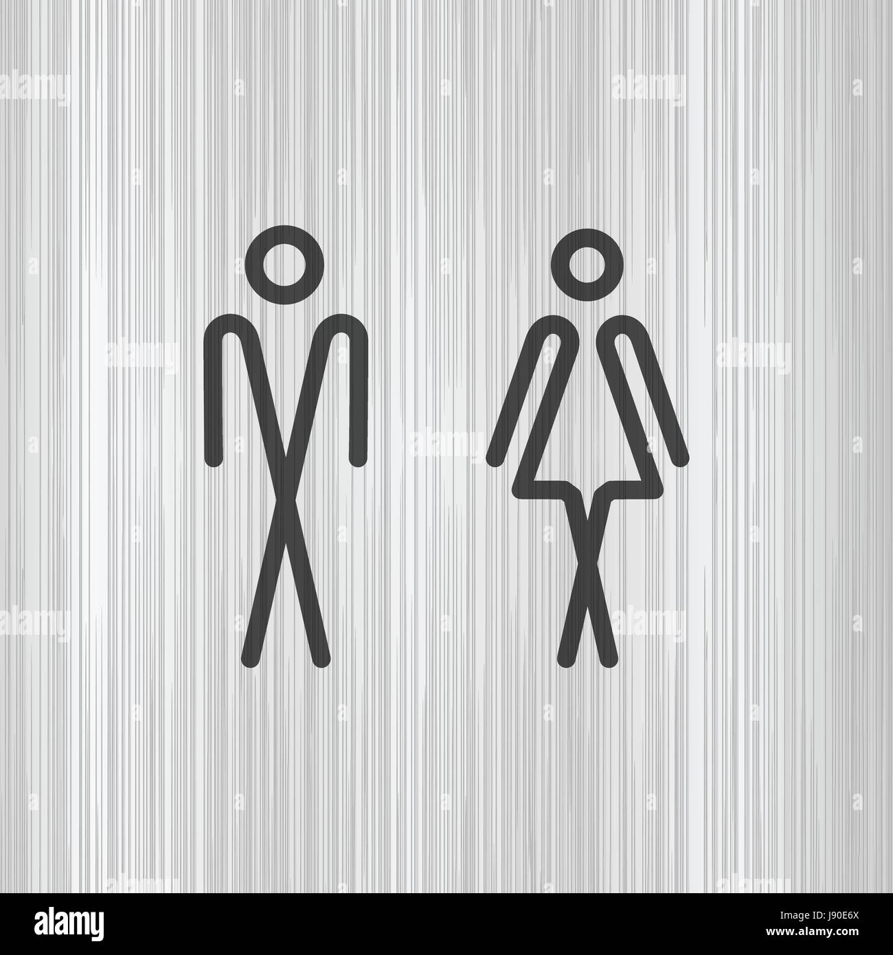 Toilet WC door wall plate. Sign Stock Vector Image & Art - Alamy