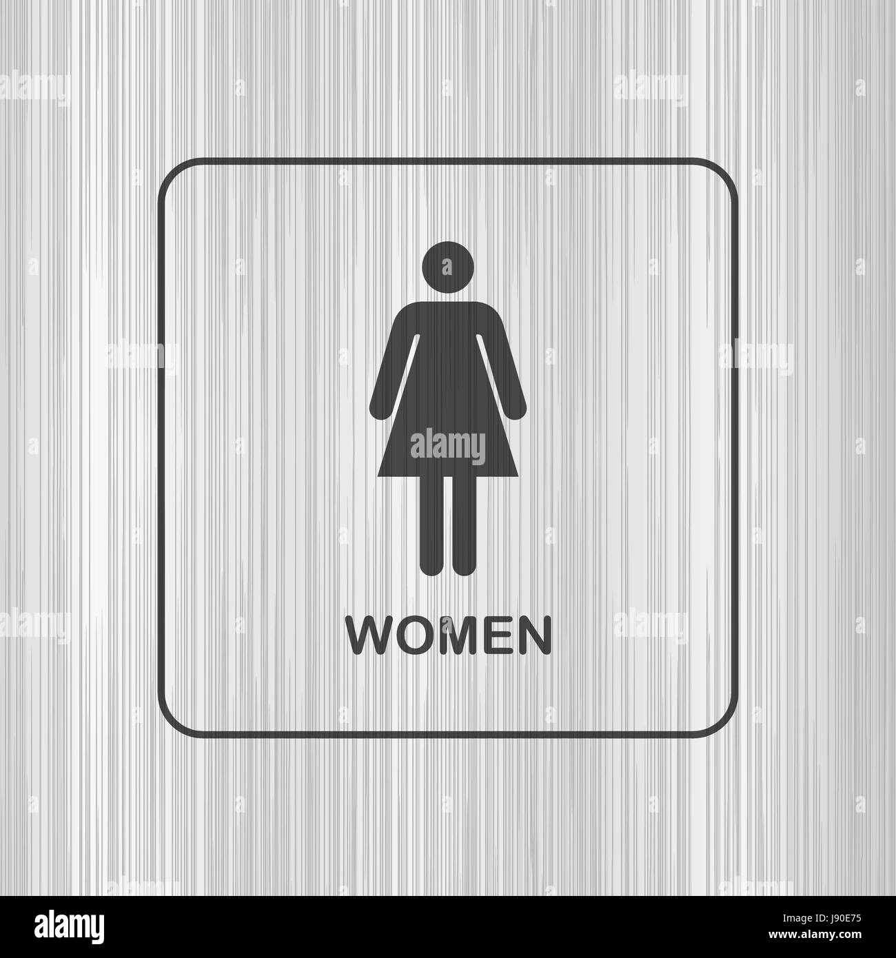 Toilet WC door wall plate. Sign Stock Vector Image & Art - Alamy