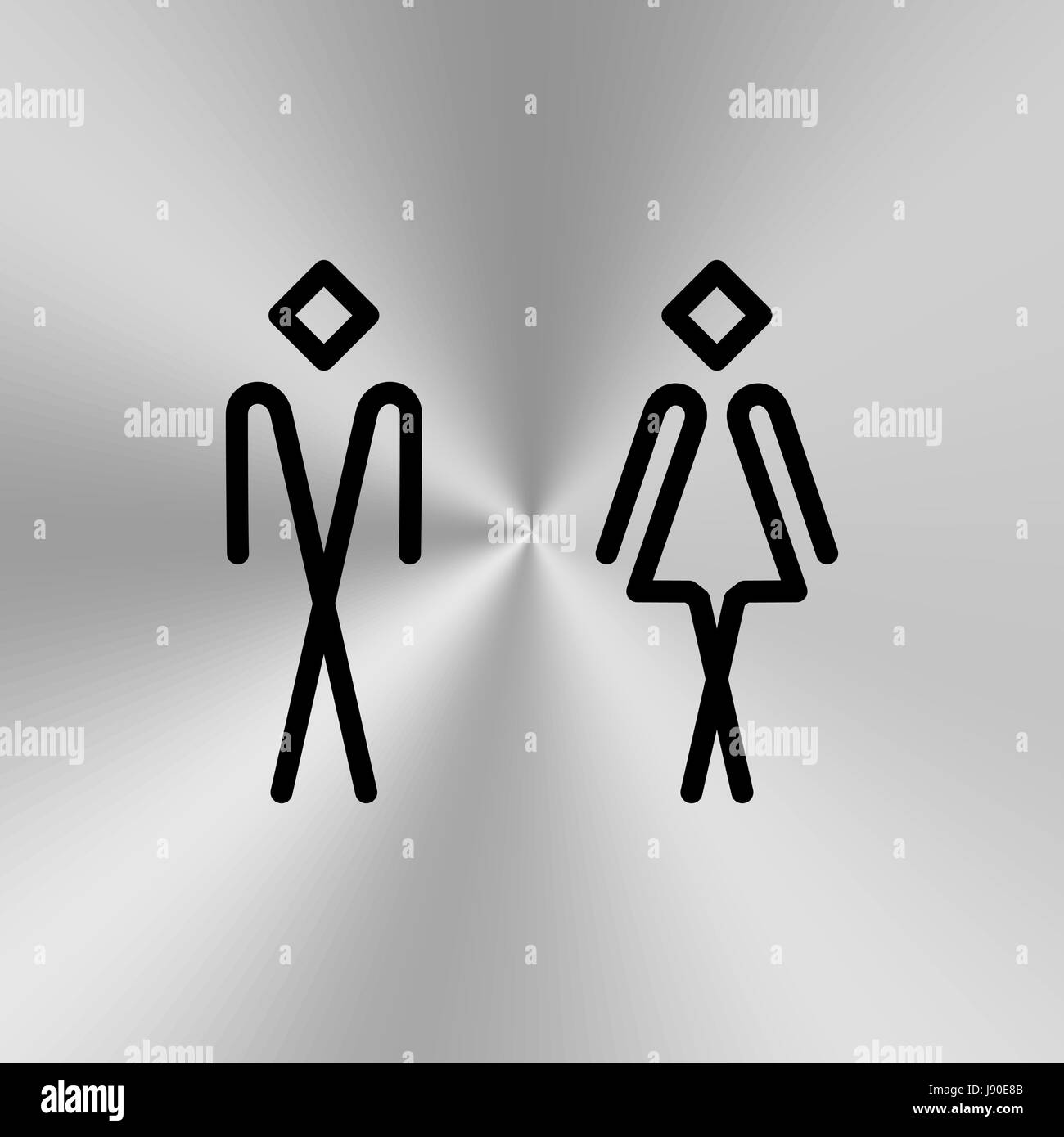 Toilet / WC icon door wall plate. Sign Stock Vector Image & Art - Alamy