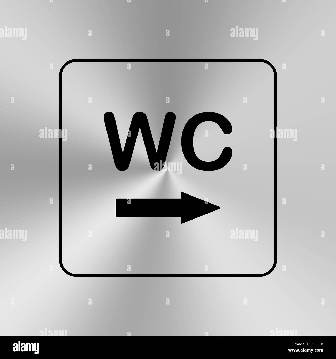 Toilet / WC icon door wall plate. Sign Stock Vector Image & Art - Alamy