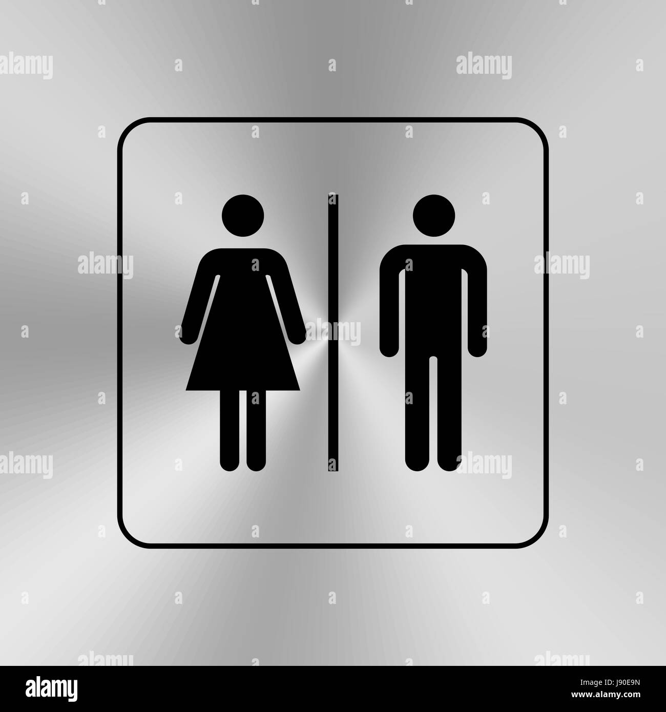 Toilet / WC icon door wall plate. Sign Stock Vector Image & Art - Alamy