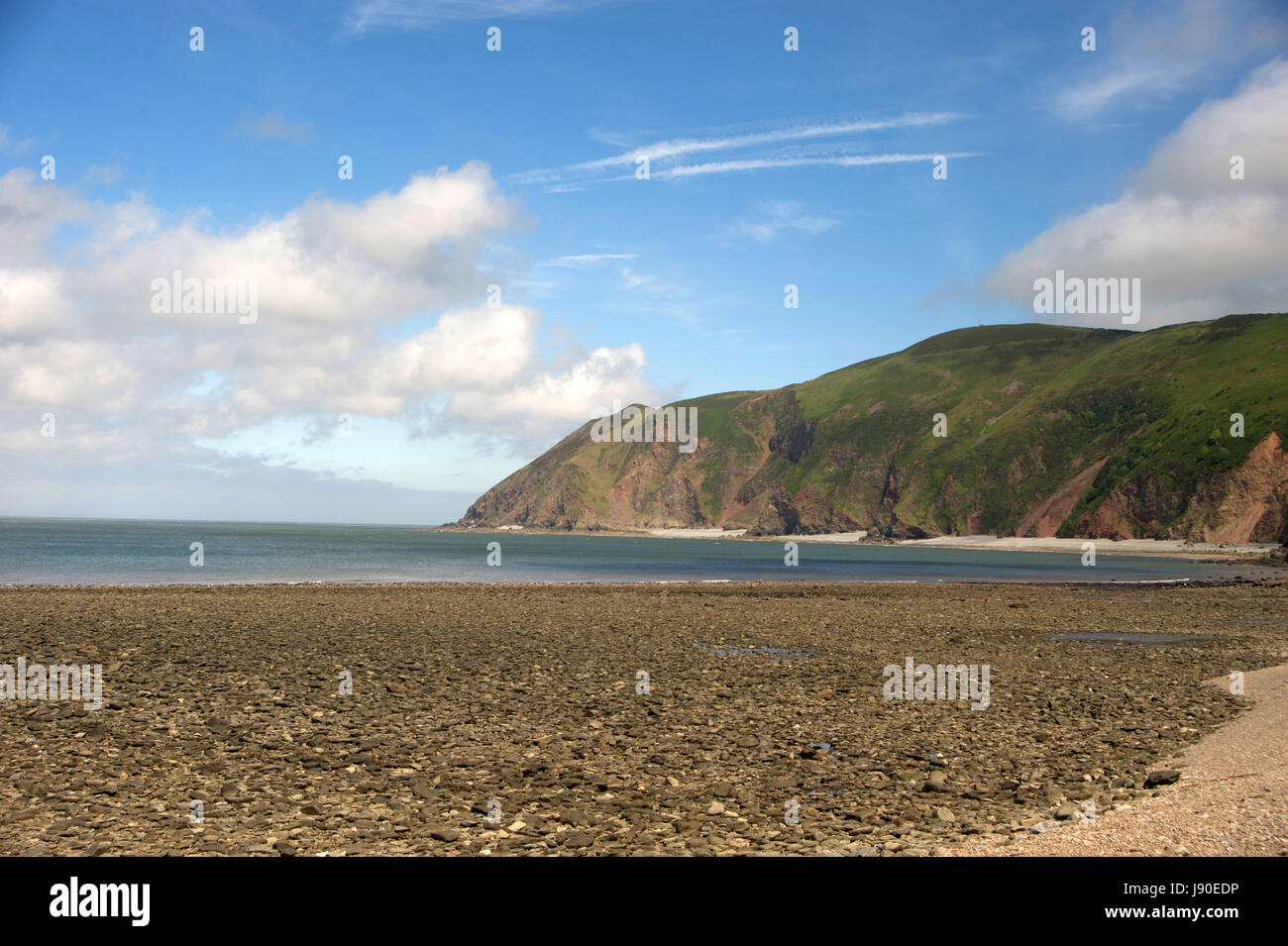 Lynmouth beach north devon Stock Photo - Alamy