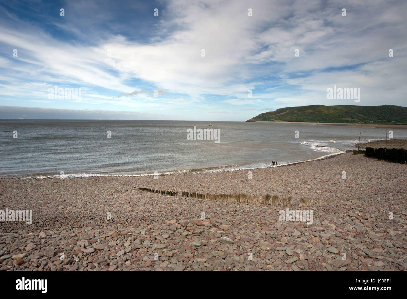 Porlock beach at Porlock Weir, Somerset, England Stock Photo - Alamy