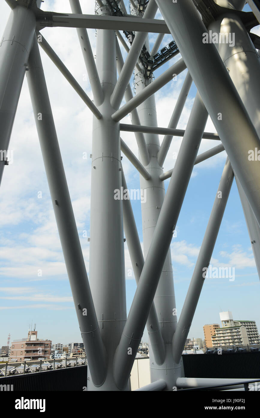 The metal structure of the Tokyo skytree Stock Photo - Alamy