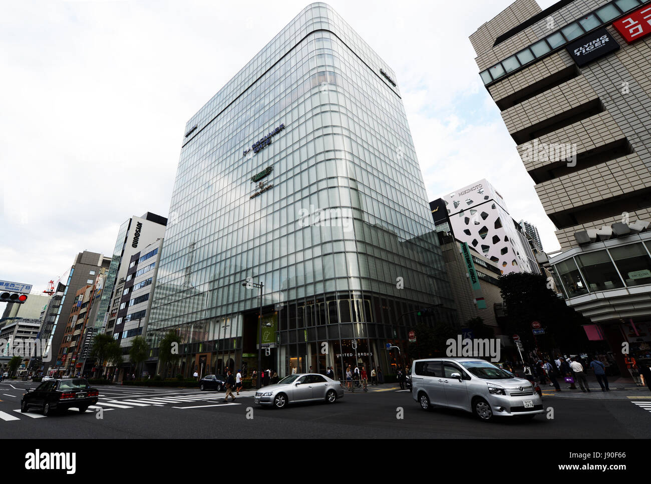 Modern buildings in Ginza, Tokyo Stock Photo - Alamy