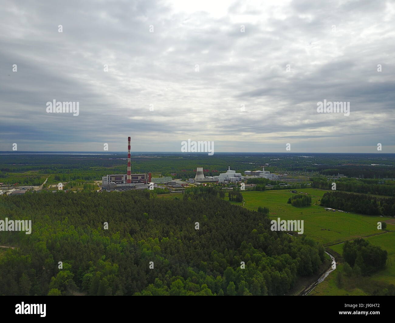 Aerial view of countryside, drone top view Stock Photo - Alamy
