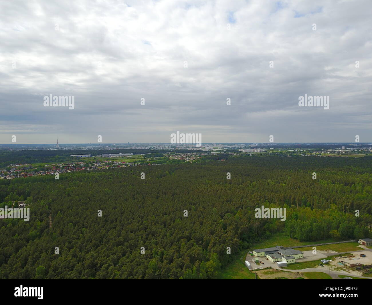 Aerial view of countryside, drone top view Stock Photo - Alamy
