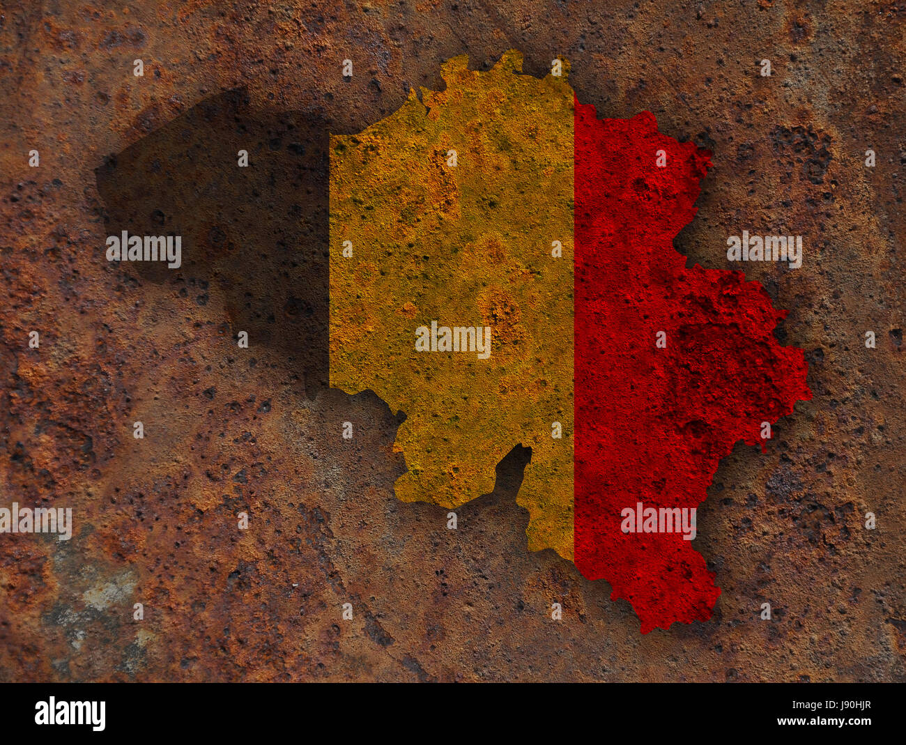 Textured map of Belgium in nice colors Stock Photo - Alamy