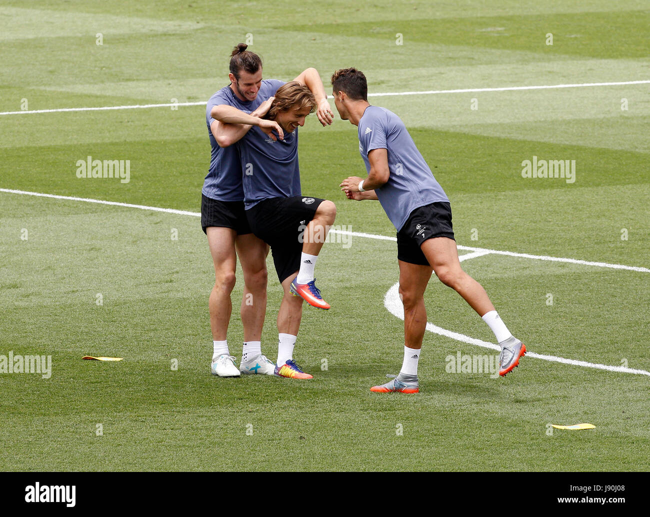 Madrid, Spain. 30th May, 2017. Soccerplayer Cristiano Ronaldo,Luka ...