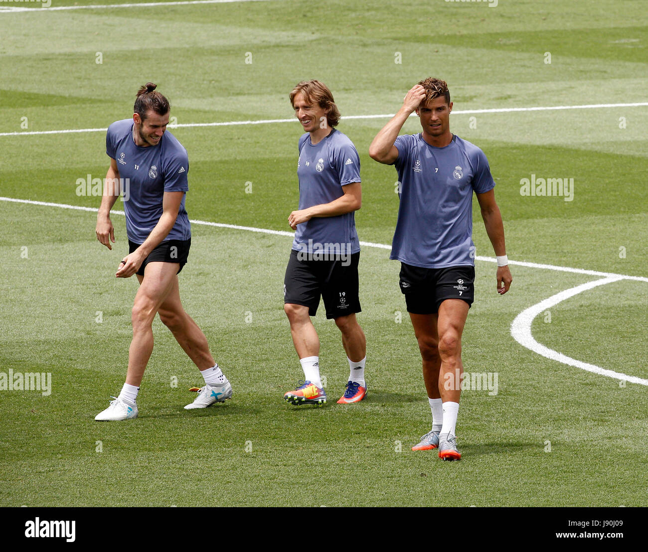 Madrid, Spain. 30th May, 2017. Soccerplayer Cristiano Ronaldo,Luka ...