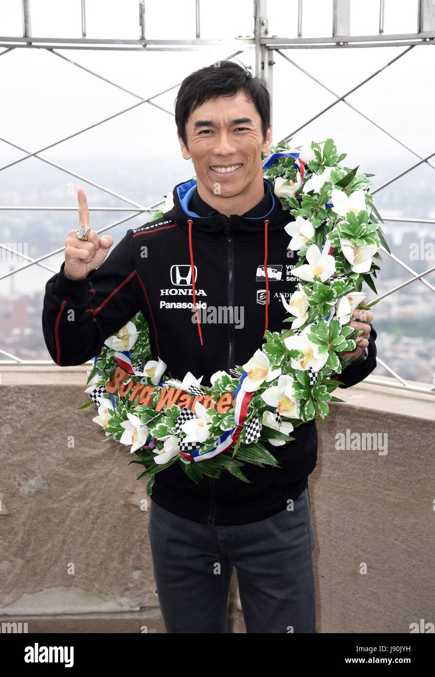 New York, NY, USA. 30th May, 2017. Takuma Sato at a public appearance ...