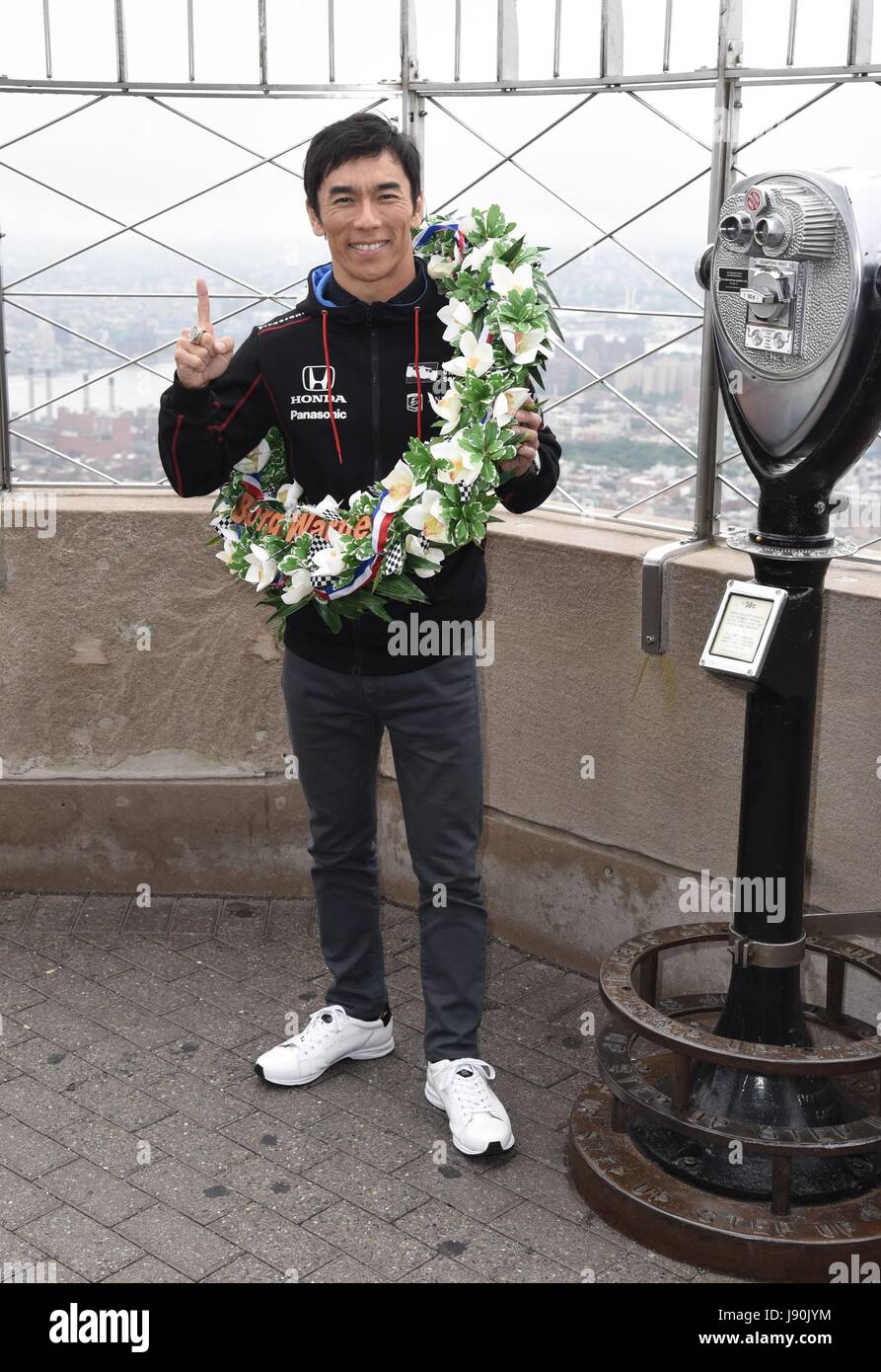New York, NY, USA. 30th May, 2017. Takuma Sato at a public appearance ...