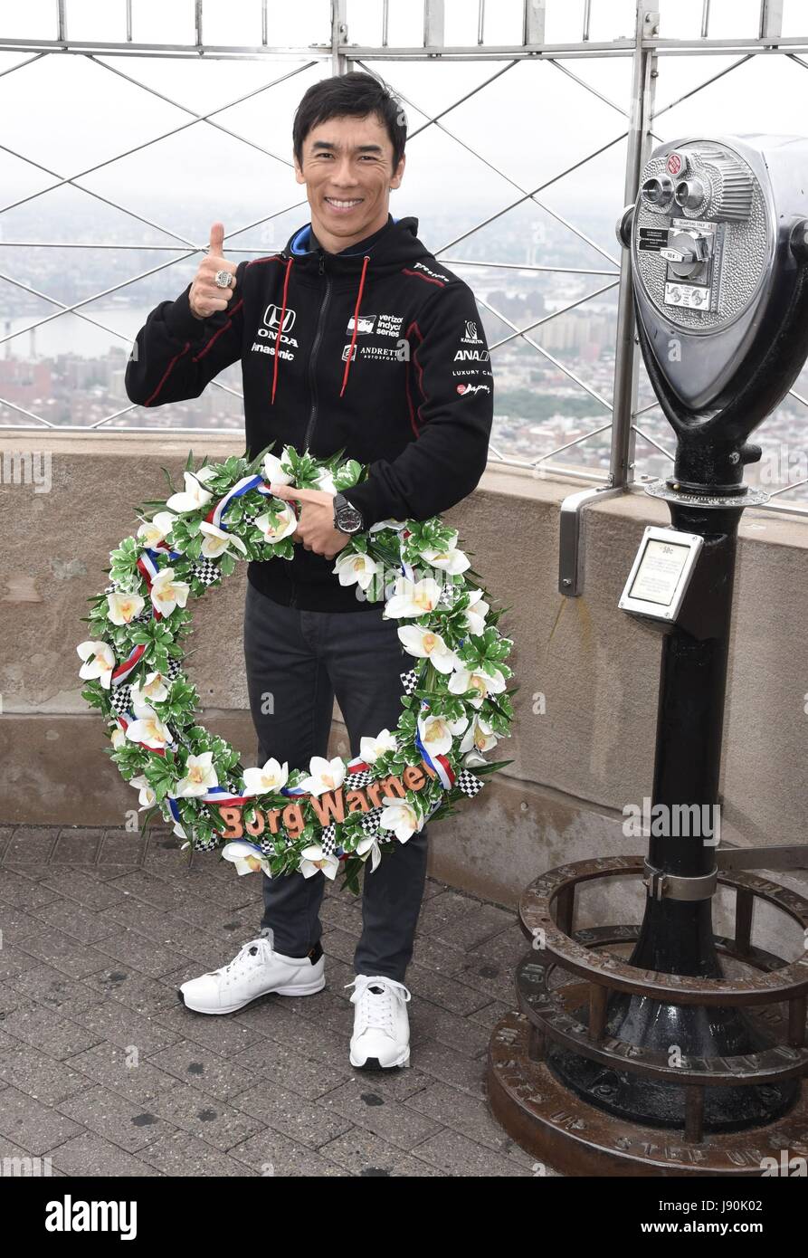New York, NY, USA. 30th May, 2017. Takuma Sato at a public appearance ...