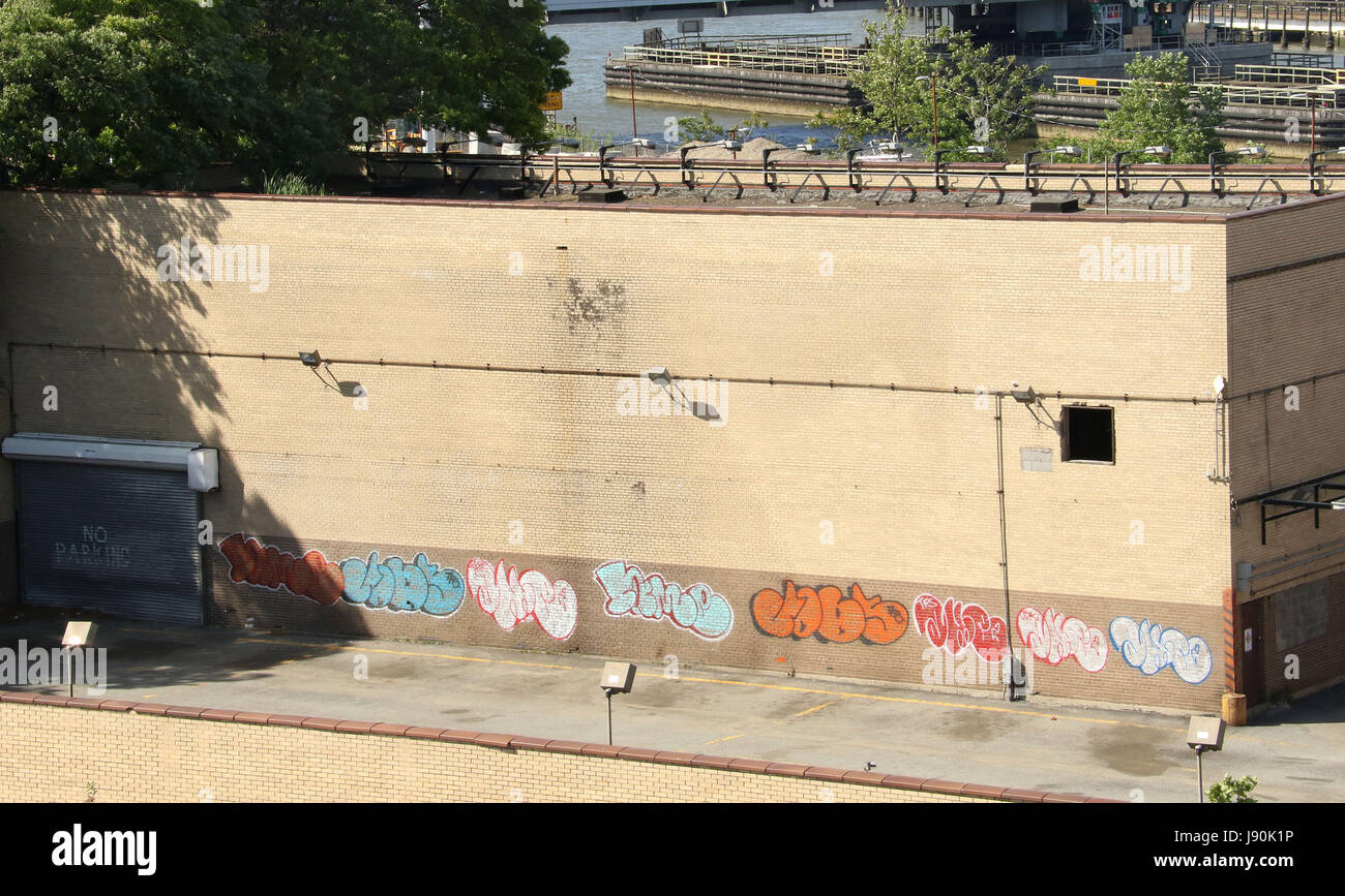 New York, New York, USA. 30th May, 2017. A view of graffiti located in ...