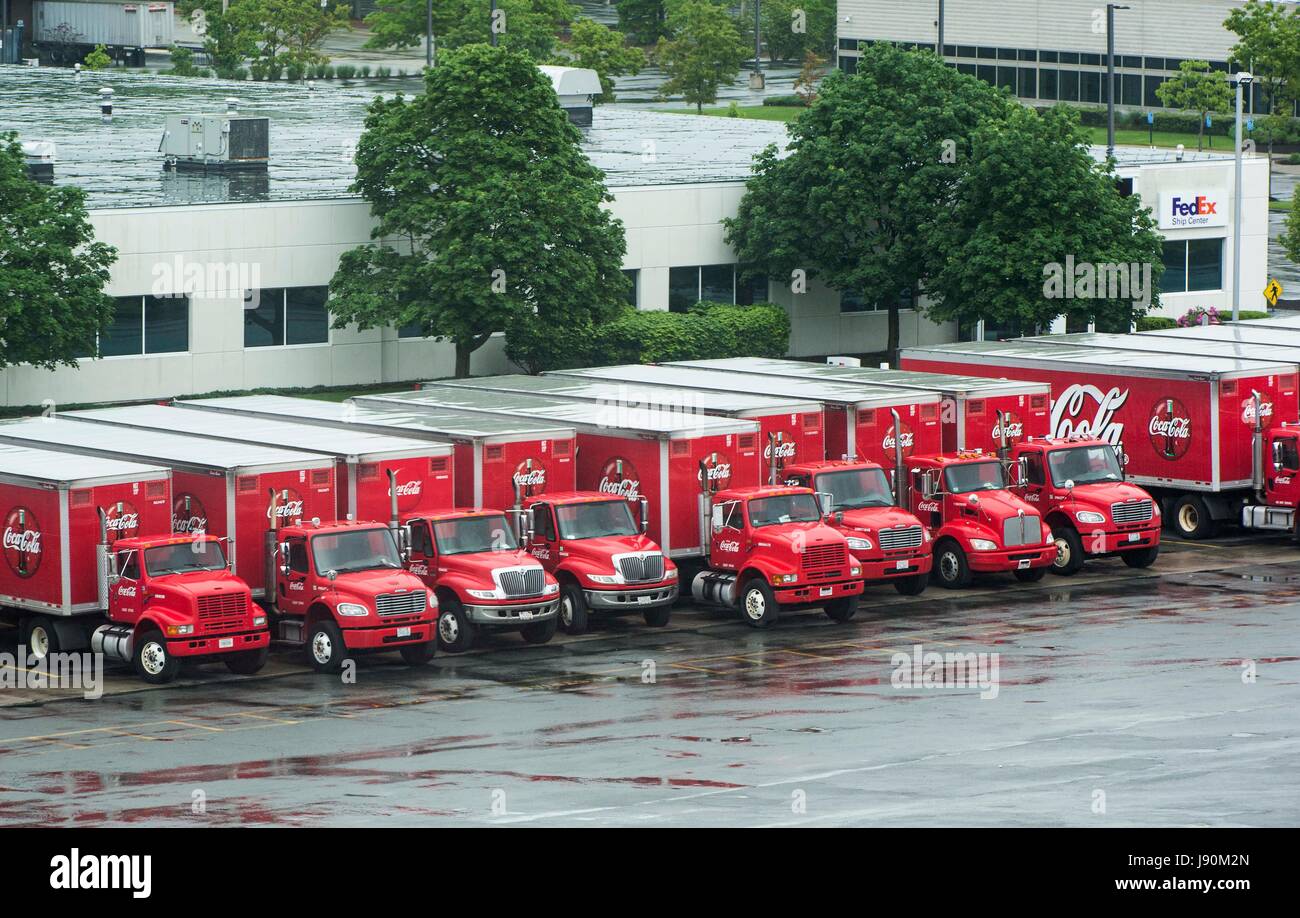 May 29, 2017 - Needham, Massachusetts, U.S. - The Coca Cola Bottling ...