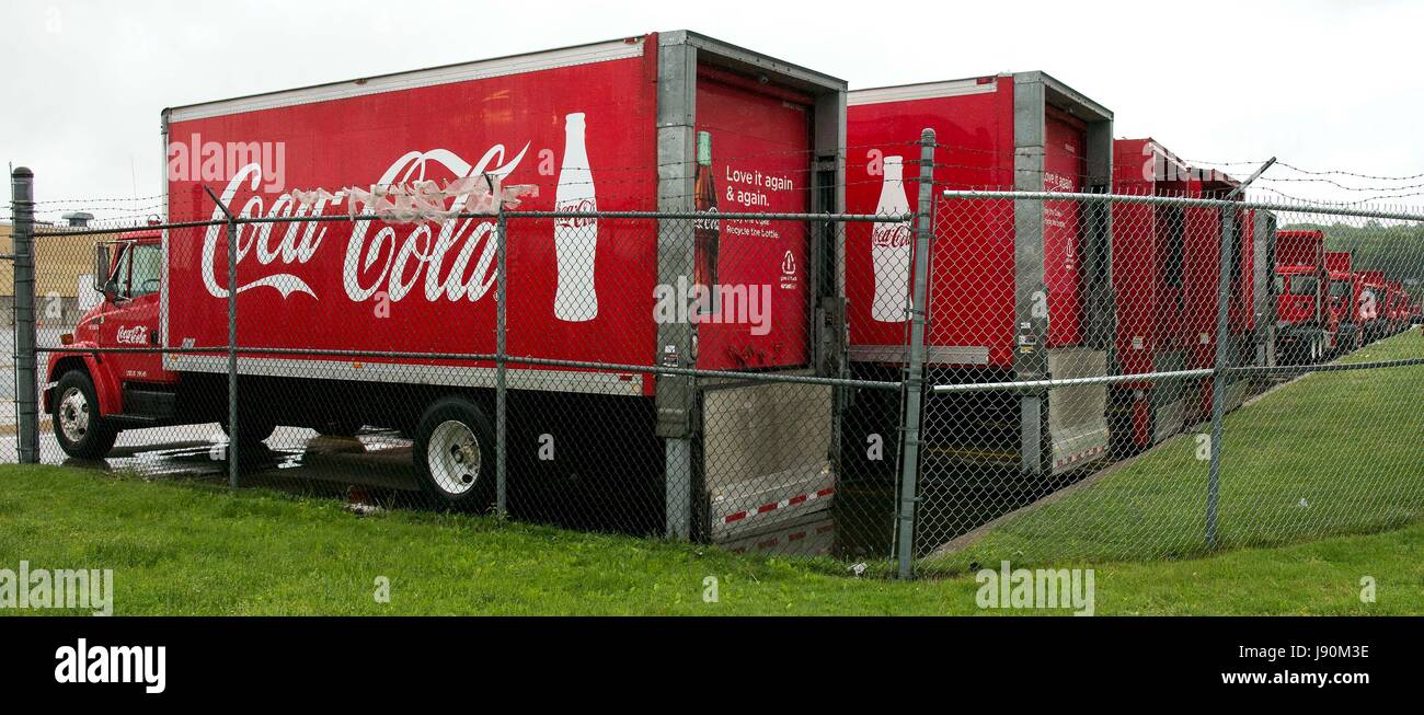 May 29, 2017 - Needham, Massachusetts, U.S. - The Coca Cola Bottling ...
