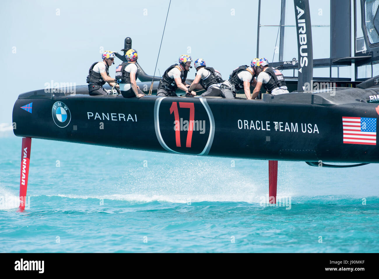 Bermuda. 30th May, 2017. Oracle Team USA in their Round Robin two race ...