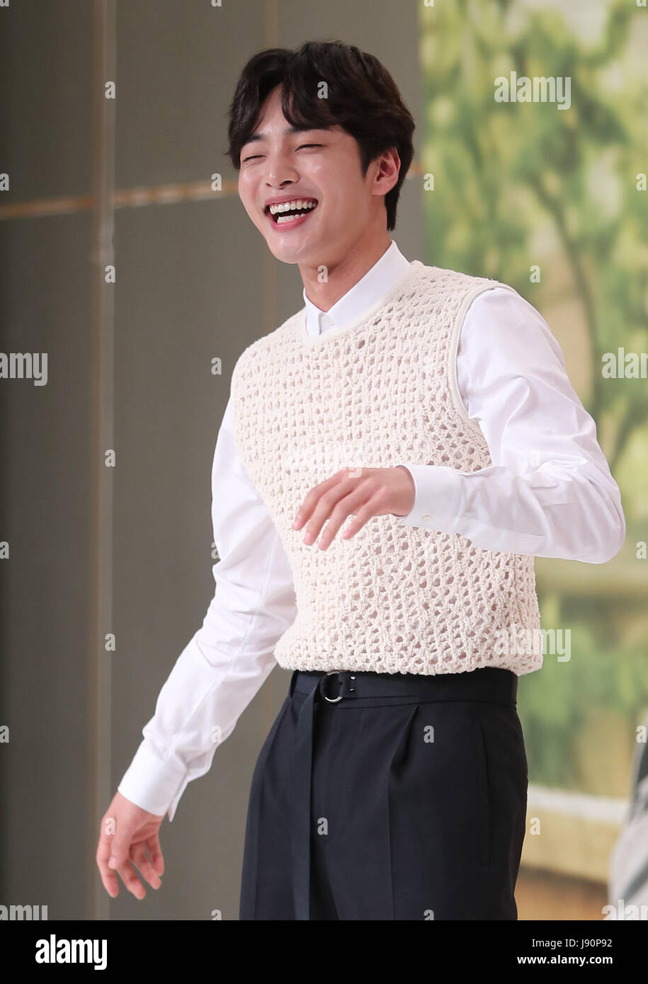 S. Korean actor Kim Min-jae South Korean actor Kim Min-jae poses for a ...