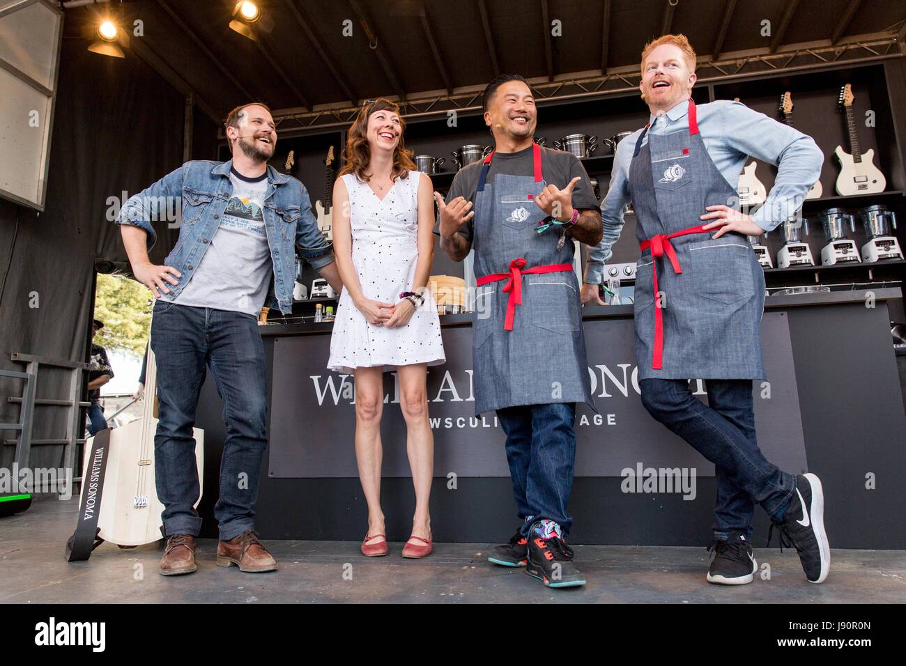 Napa, California, USA. 26th May, 2017. BRIAN AUBERT, NIKKI MONNINGER ...