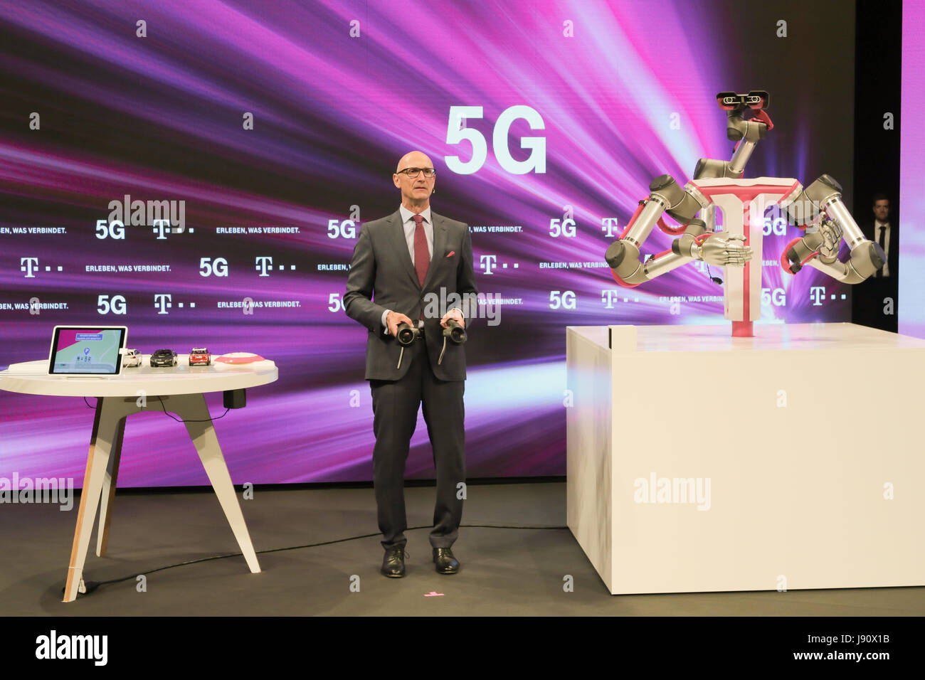 Cologne, Germany. 31st May, 2017. Deutsche Telekom annual general ...