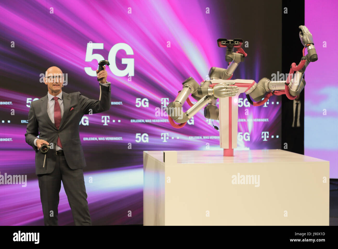 Cologne, Germany. 31st May, 2017. Deutsche Telekom annual general ...