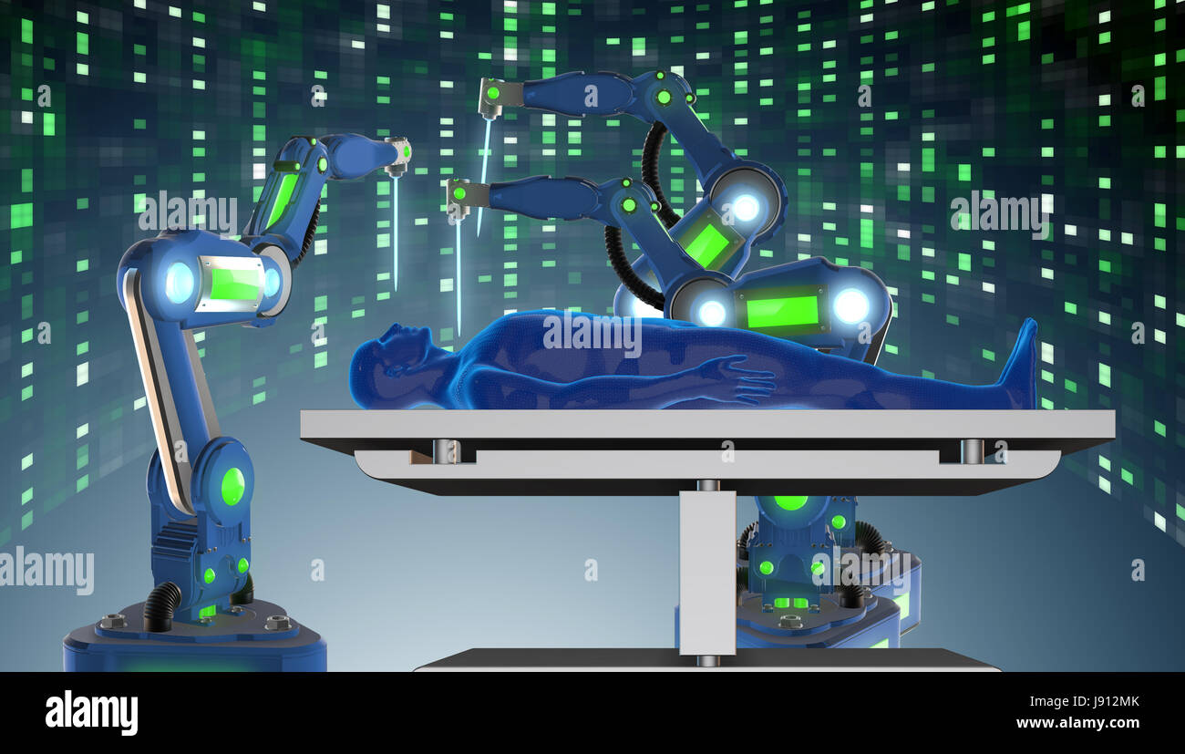 Surgery performed by robotic arm Stock Photo - Alamy