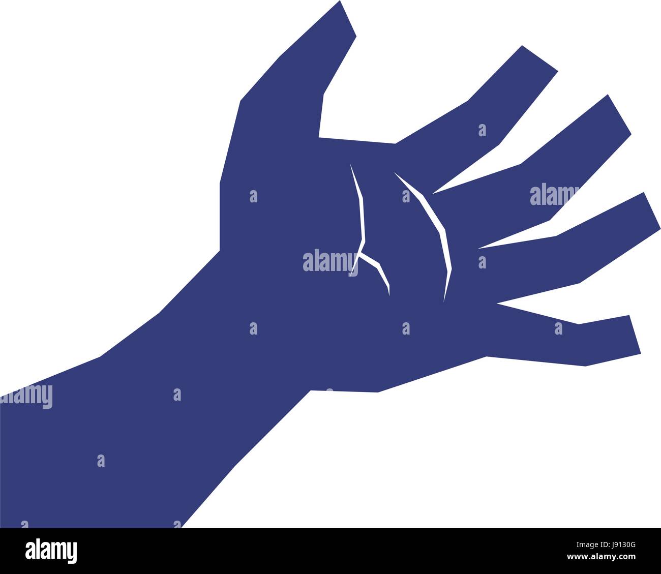 Outstretched hand symbol Stock Vector Image & Art - Alamy