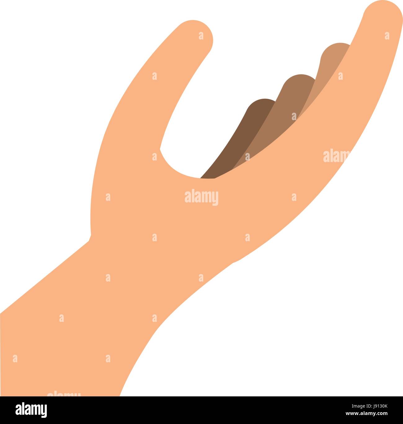 Outstretched hand symbol Stock Vector Image & Art - Alamy