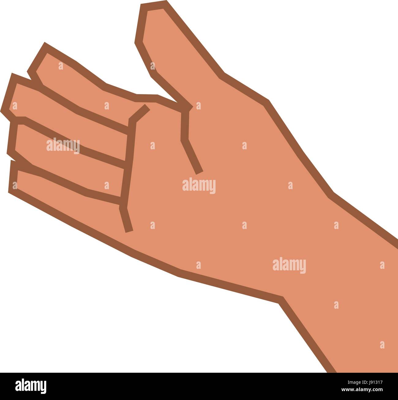 Outstretched hand symbol Stock Vector Image & Art - Alamy