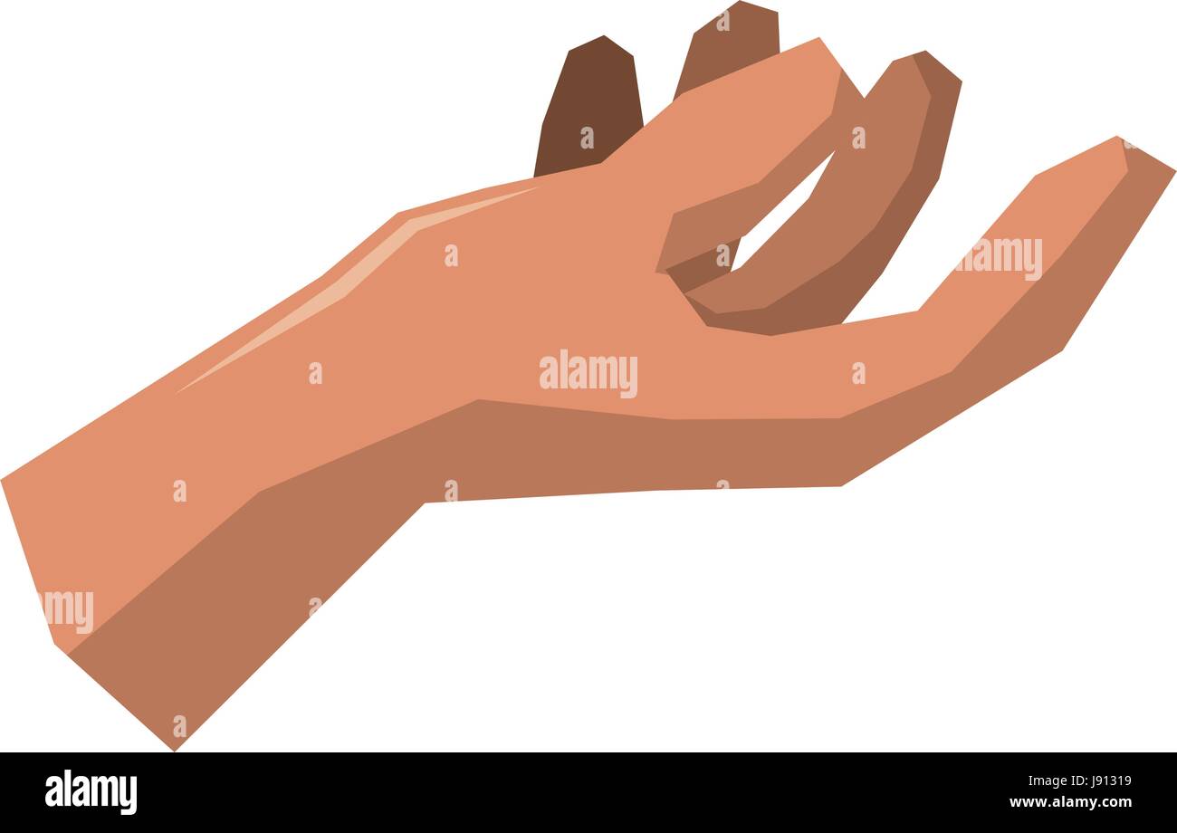 Outstretched hand symbol Stock Vector Image & Art - Alamy