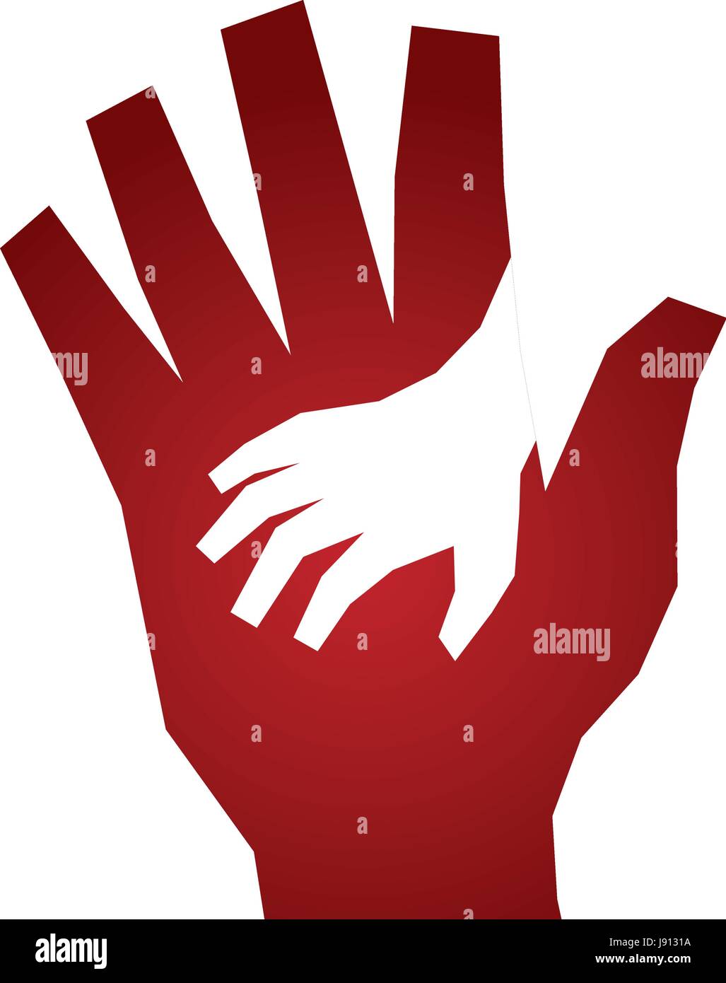 Outstretched hand symbol Stock Vector Image & Art - Alamy