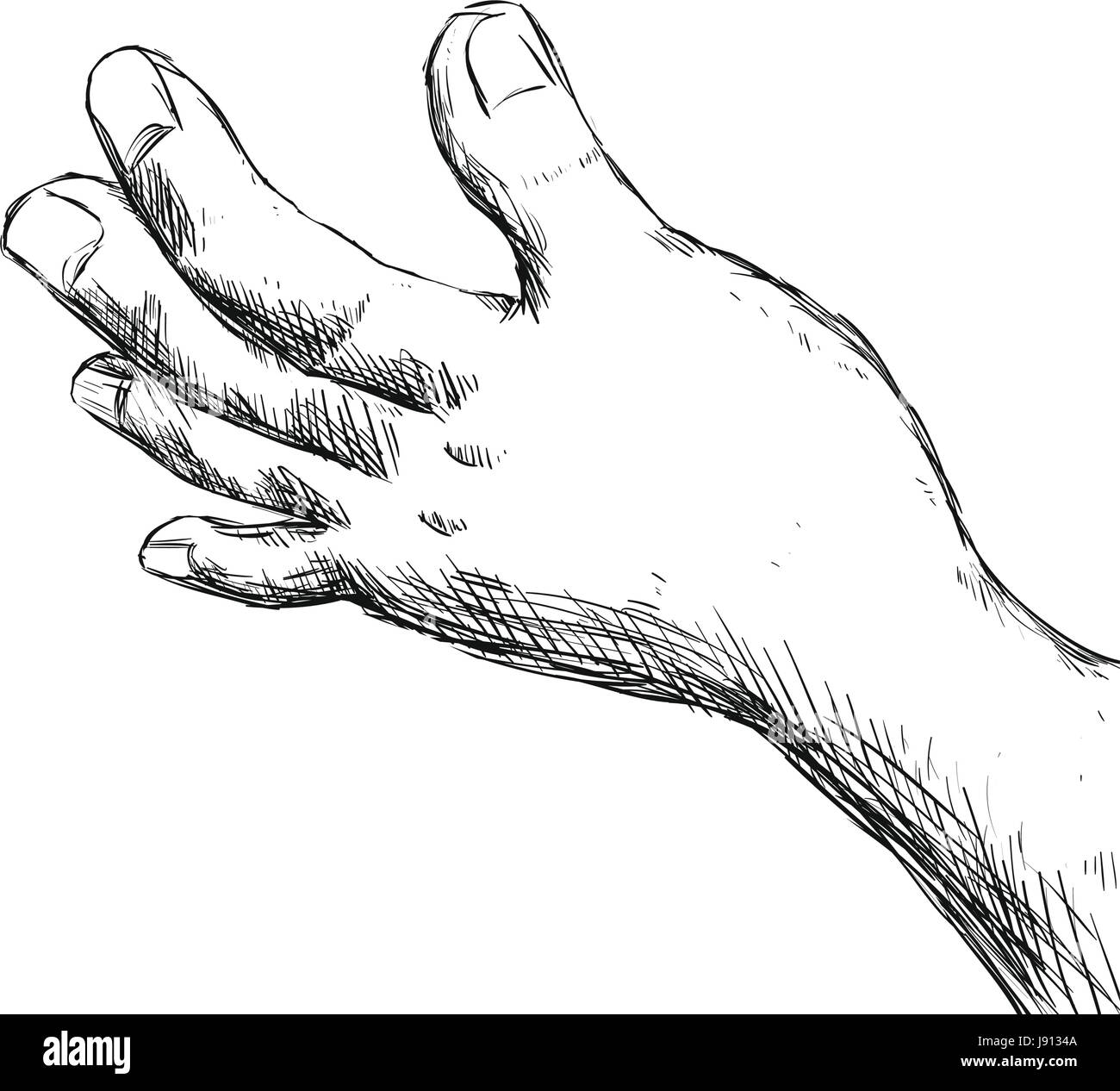 Outstretched hand symbol Stock Vector Image & Art - Alamy