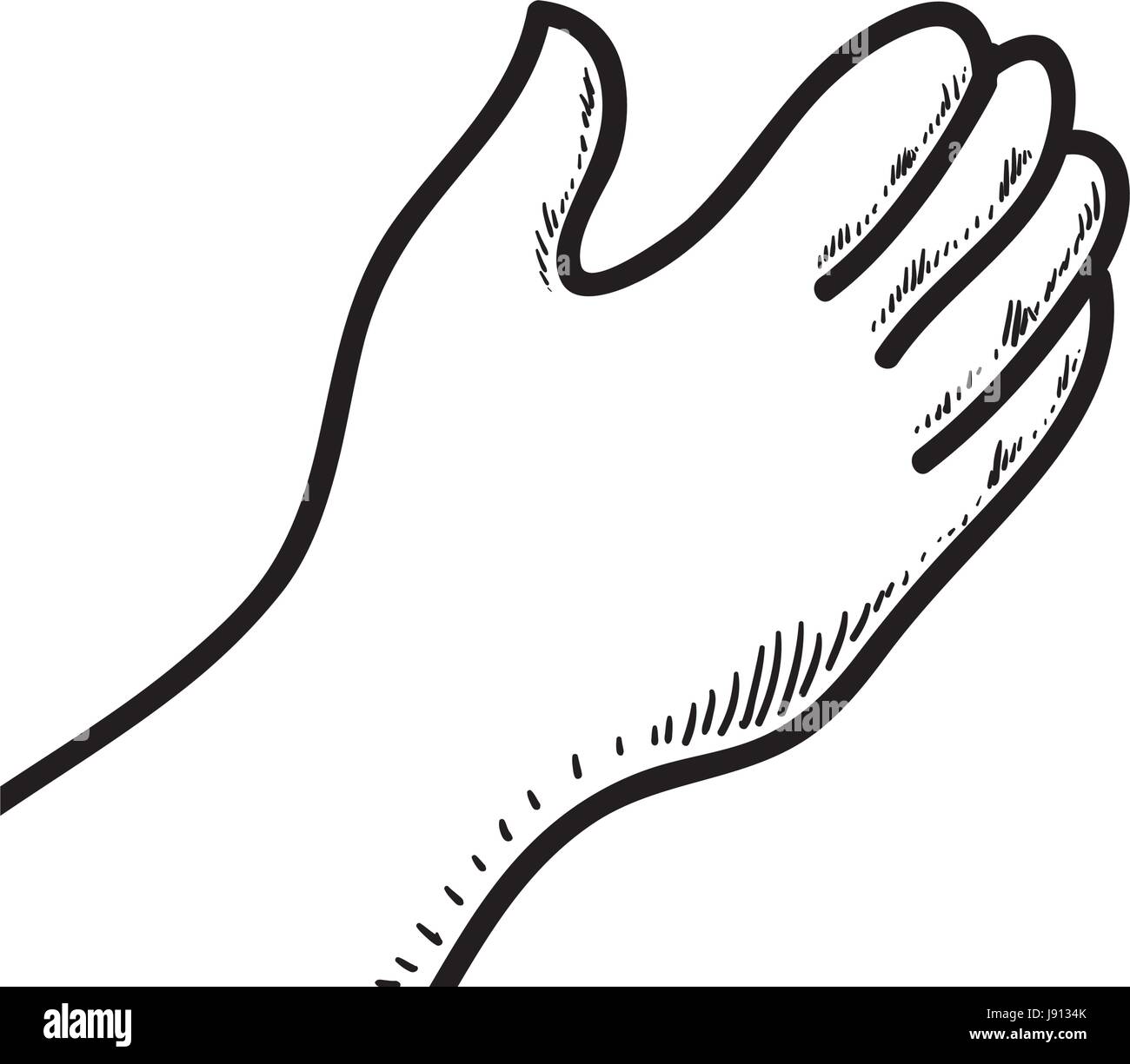 Outstretched hand symbol Stock Vector Image & Art - Alamy