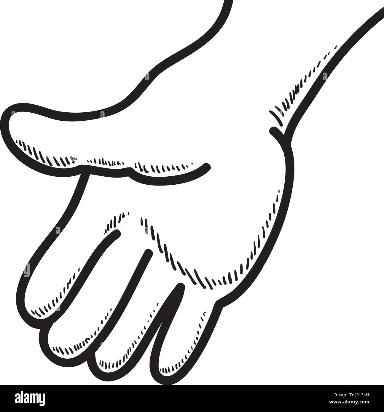 Outstretched hand symbol Stock Vector Image & Art - Alamy