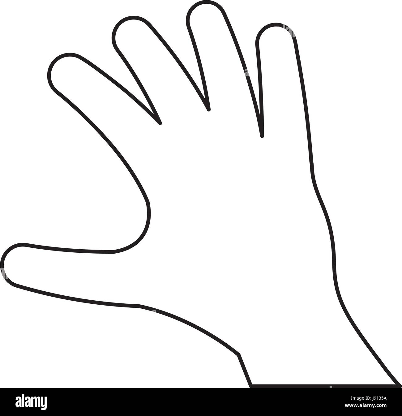 Outstretched hand symbol Stock Vector Image & Art - Alamy