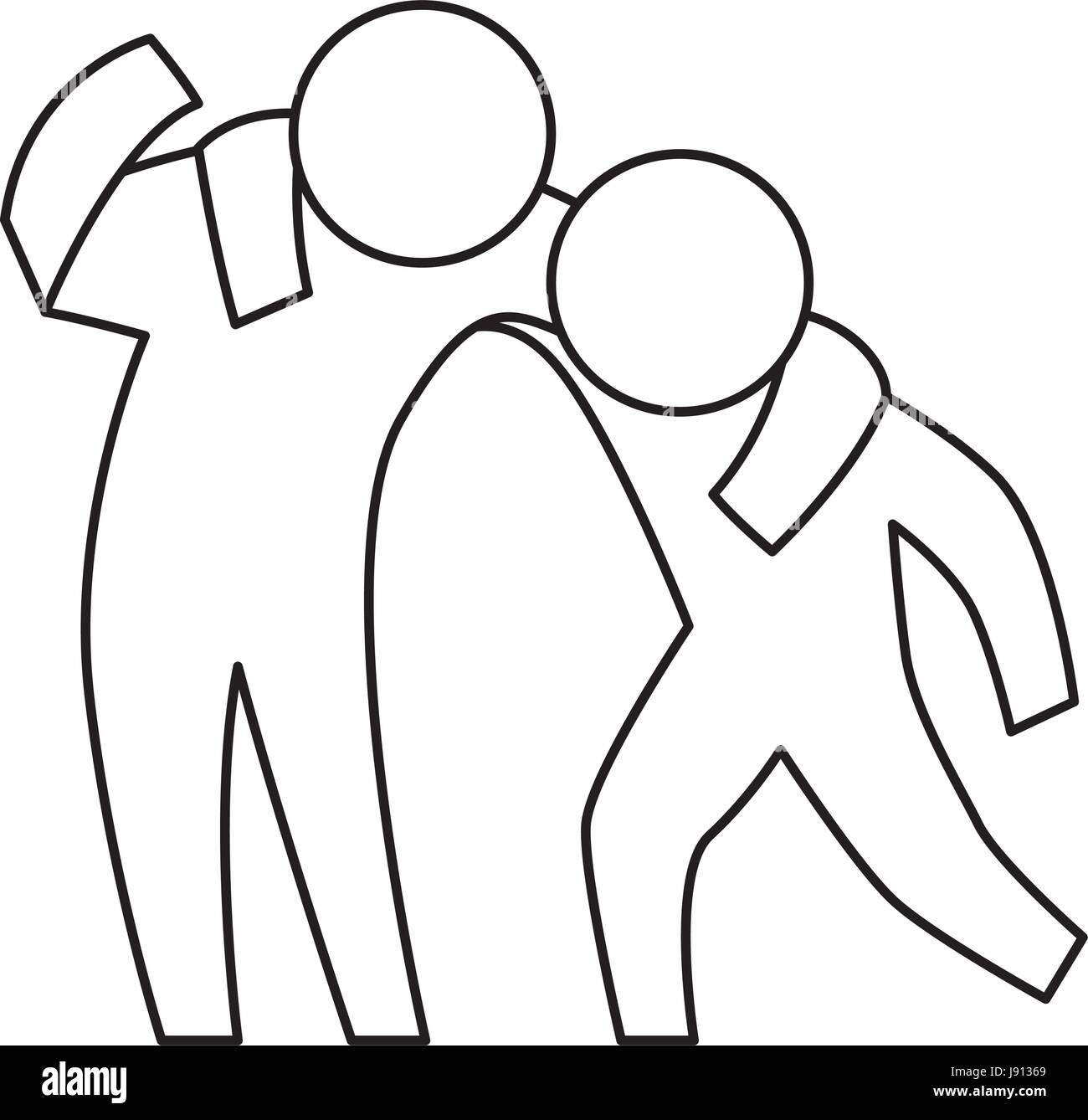 Person helping someone Stock Vector Image & Art - Alamy