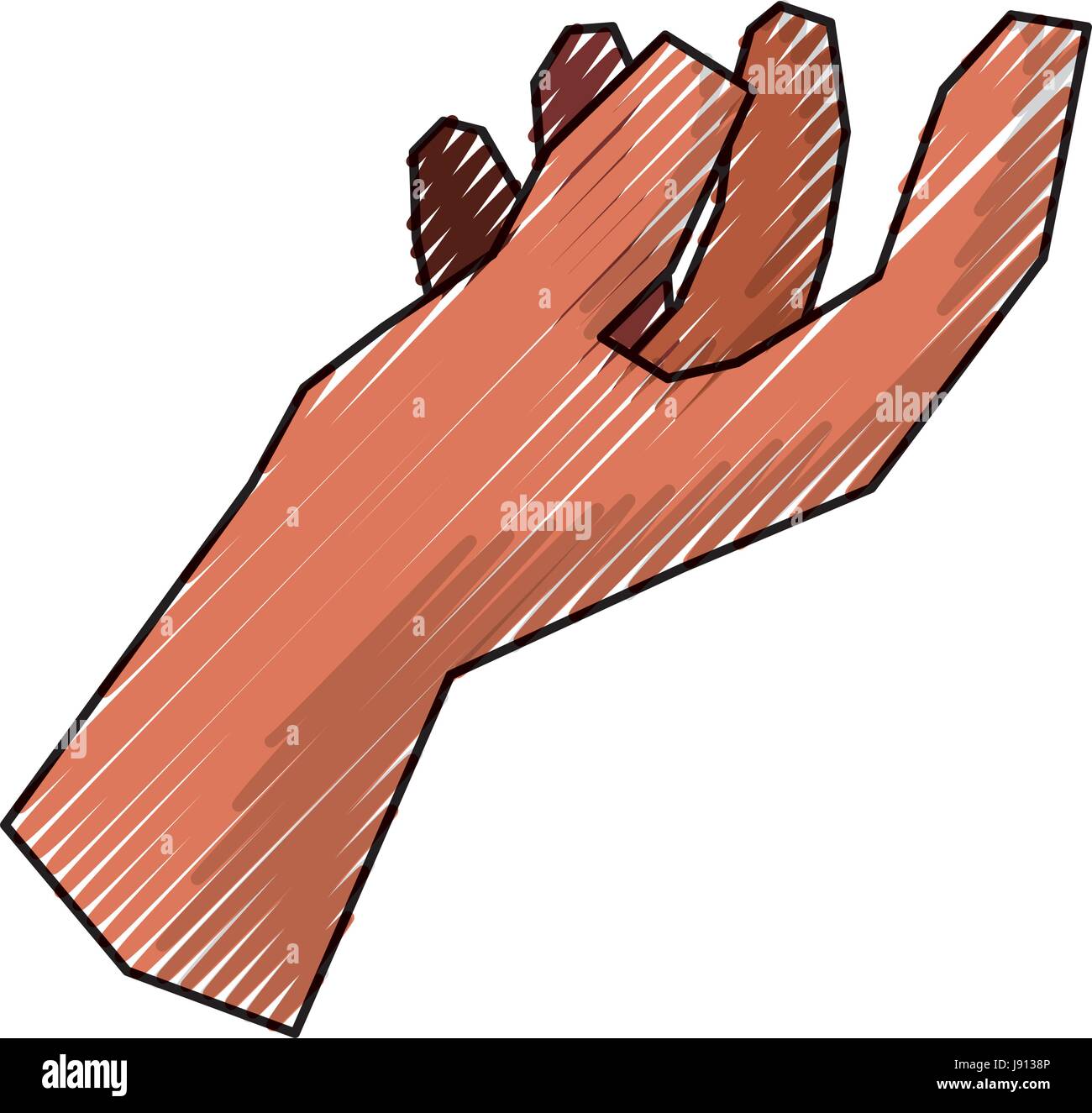 Outstretched hand symbol Stock Vector Image & Art - Alamy