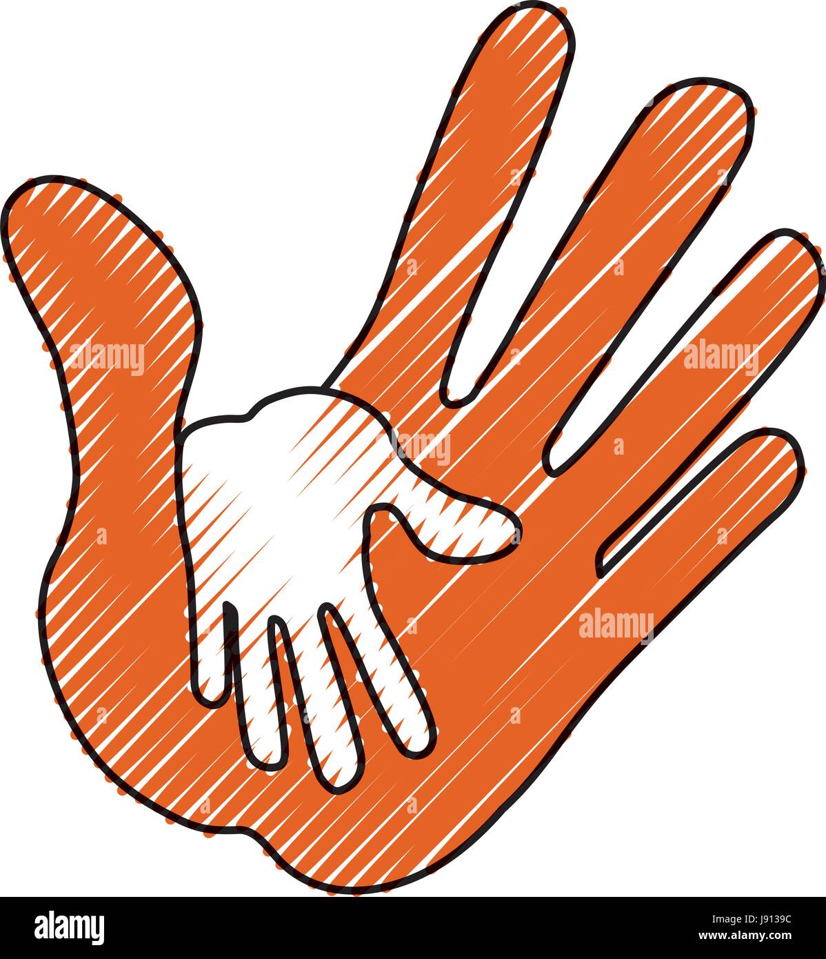 Outstretched hand symbol Stock Vector Image & Art - Alamy