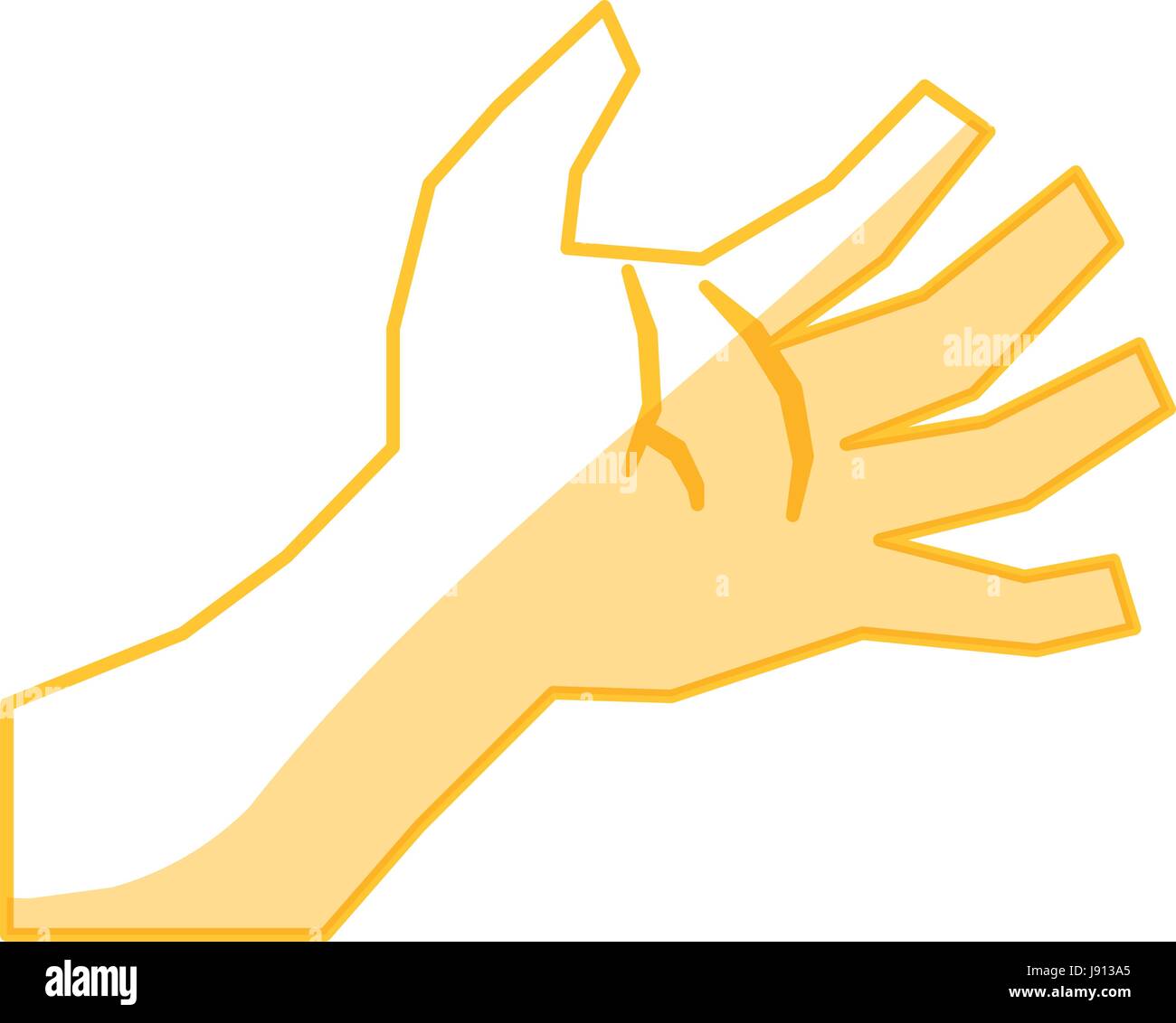 Outstretched hand symbol Stock Vector Image & Art - Alamy
